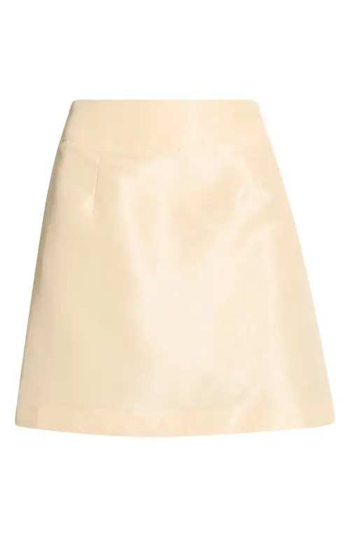 SUGARLIPS Hestia Taffeta Miniskirt - Cream