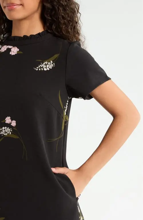 SUGARLIPS Rickie Floral Print Shift Minidress