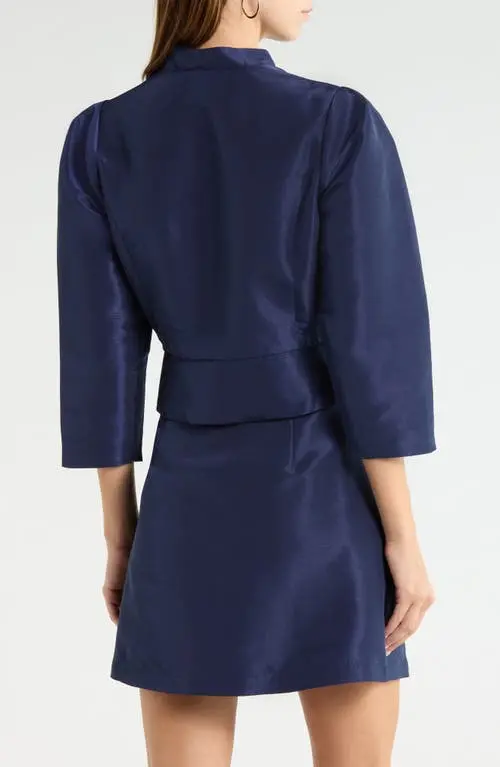 SUGARLIPS Hestia Puff Sleeve Jacket - Navy