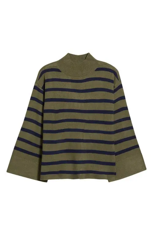 SUGARLIPS Slayder Stripe Mock Neck Sweater