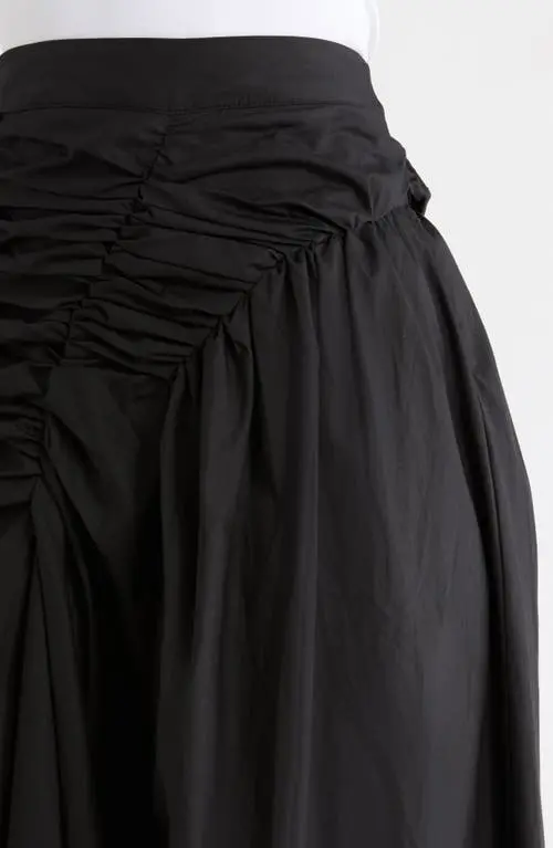 SUGARLIPS Belen Ruched Asymmetric Maxi Skirt