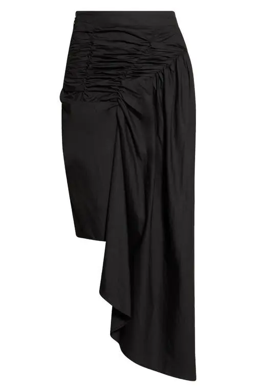 SUGARLIPS Belen Ruched Asymmetric Maxi Skirt