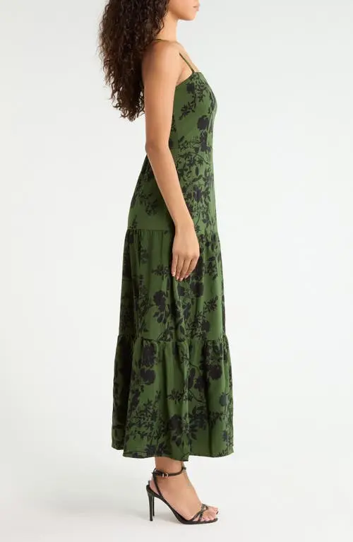 SUGARLIPS Tindrie Floral Alvis Tiered Maxi Dress