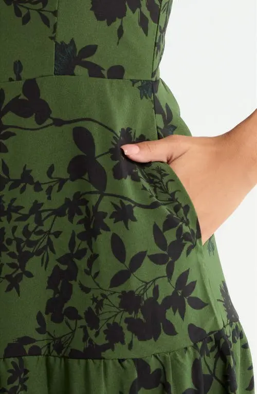 SUGARLIPS Tindrie Floral Alvis Tiered Maxi Dress