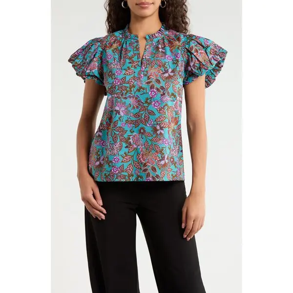 SUGARLIPS Keni Floral Print Top