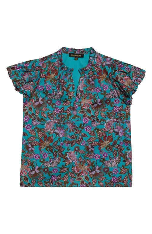 SUGARLIPS Keni Floral Print Top