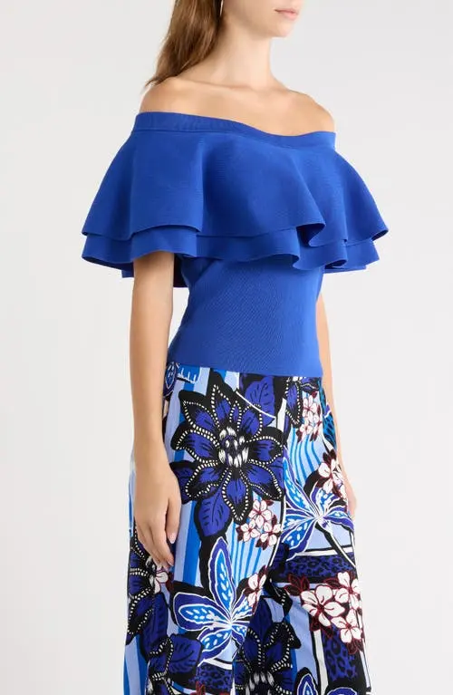 SUGARLIPS Genoa Kaila Off The Shoulder Top - Cobalt