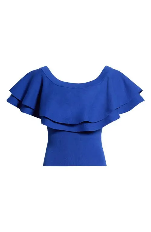 SUGARLIPS Genoa Kaila Off The Shoulder Top - Cobalt