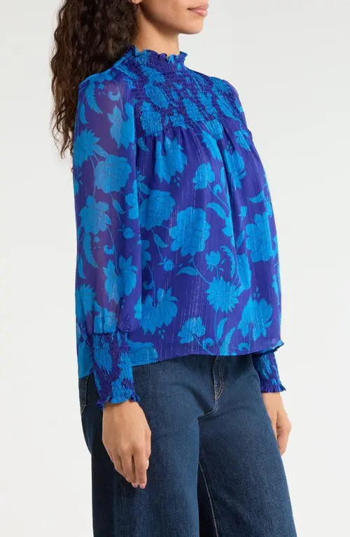 SUGARLIPS Sunnie Floral Smocked Top