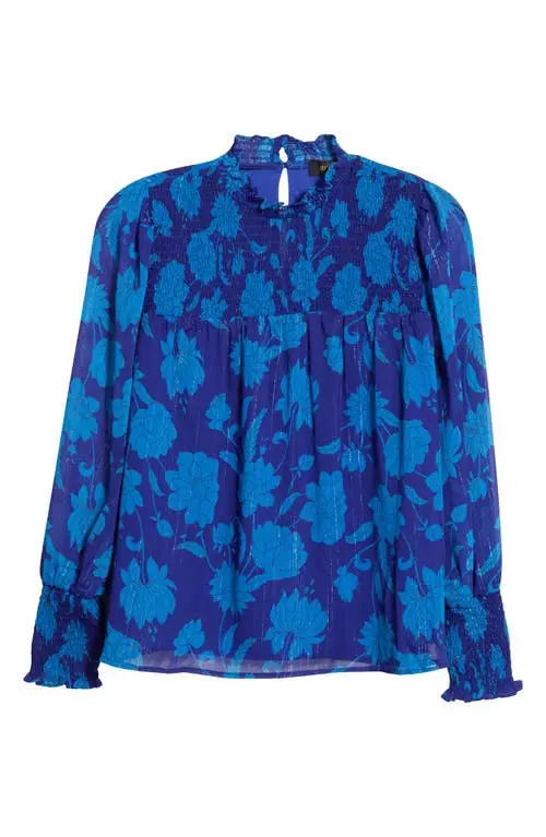 SUGARLIPS Sunnie Floral Smocked Top