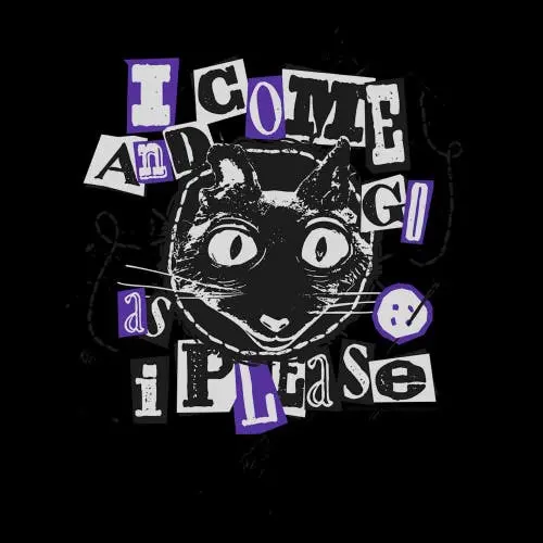 CORALINE The Cat Come And Go Scrapbook Short Sleeve T-shirt
