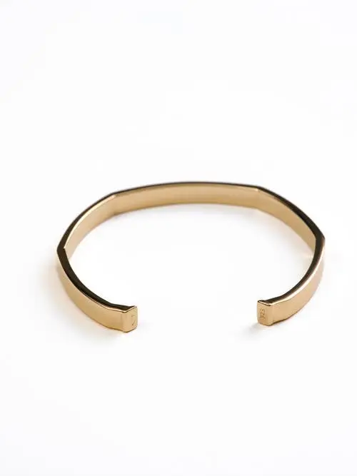 THEIR STUDIOS Zion Beveled Cuff - Silver