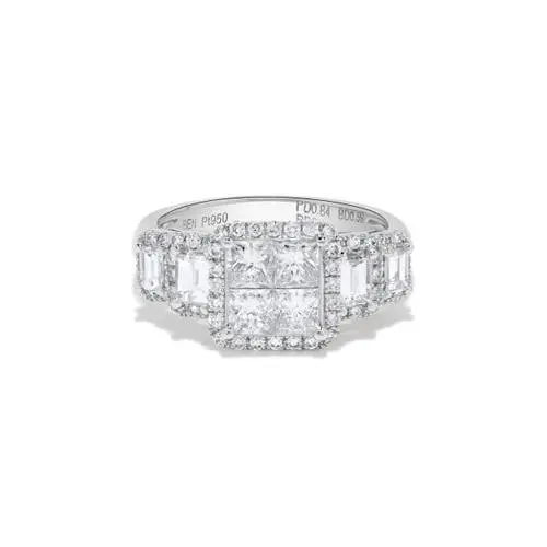 ANCONA FINE JEWELRY Princess Diamond Cluster Ring