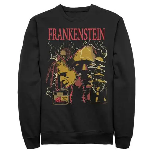 FRANKENSTEIN Universal Monsters Abnormal Brain Experiment Sweatshirt - Black