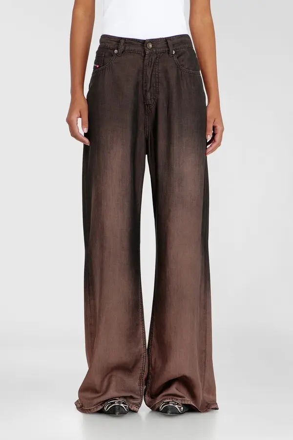 DIESEL® Relaxed Jeans Low Waist 1996 D-sire, Colored, Button Fly - Brown