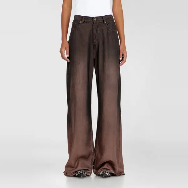 DIESEL® Relaxed Jeans Low Waist 1996 D-sire, Colored, Button Fly - Brown
