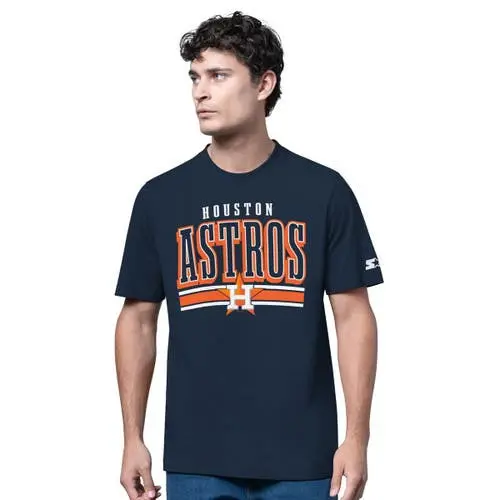STARTER Heather Gray/ Houston Astros Two-pack Long Sleeve & Short Sleeve T-shirt Set