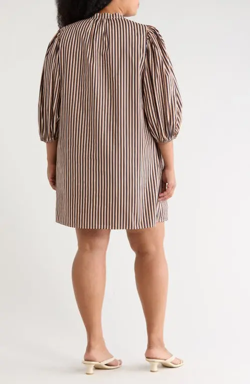 SUGARLIPS Victoria Split Neck Shift Minidress