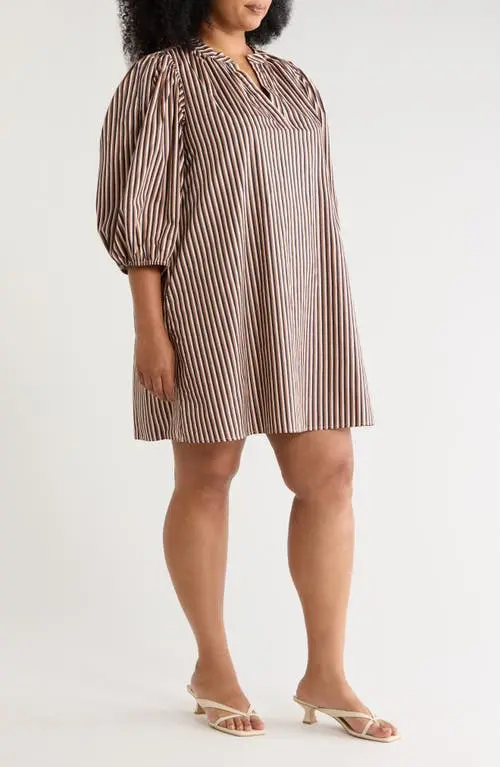 SUGARLIPS Victoria Split Neck Shift Minidress