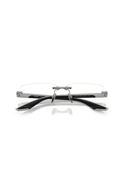 Prada 57mm Rectangle Optical Glasses