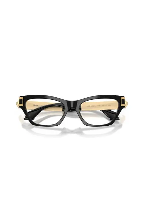 Versace 54mm Cat Eye Optical Glasses