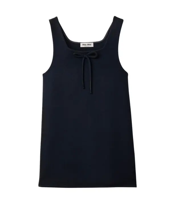 Miu Miu Waxed Double Wool Dress