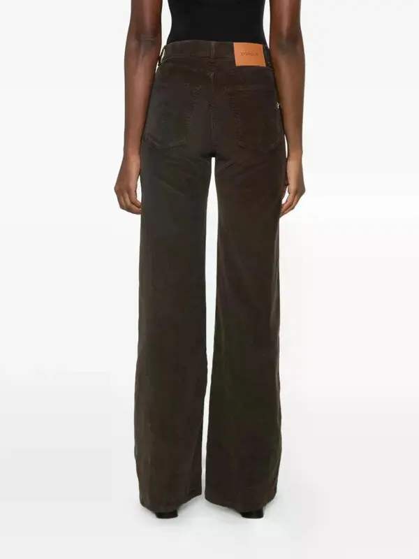 DONDUP Amber Corduroy-effect Wide-leg Trousers