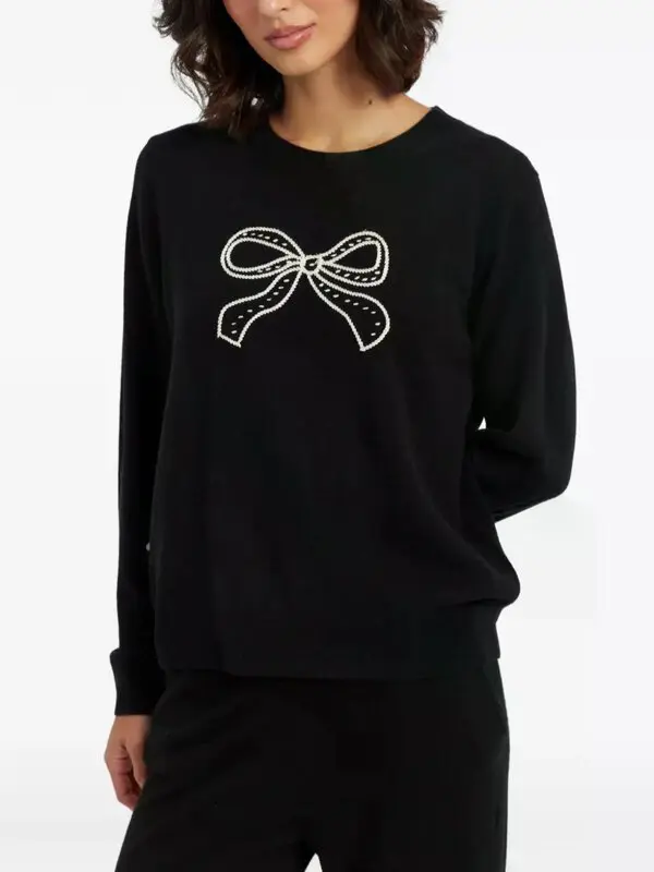 Chinti & Parker Bow-embroidered Sweater