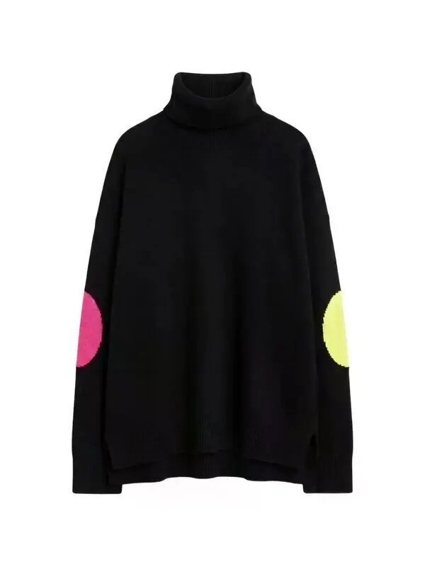 Chinti & Parker Elbow-patch Roll-neck Sweater