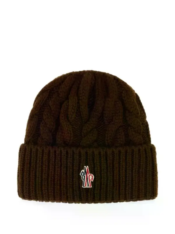 Moncler Cable-knit Beanie Hat