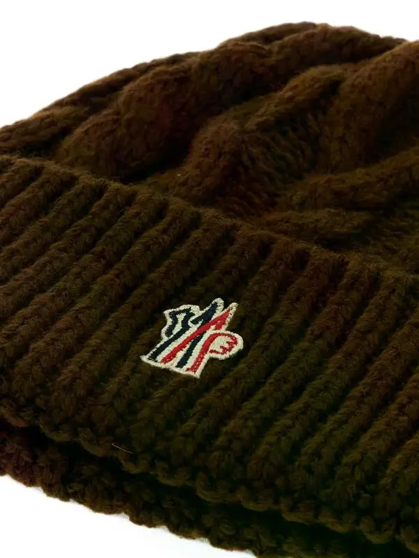 Moncler Cable-knit Beanie Hat