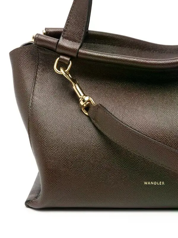 WANDLER Grained Leather Shoulder Bag - Brown
