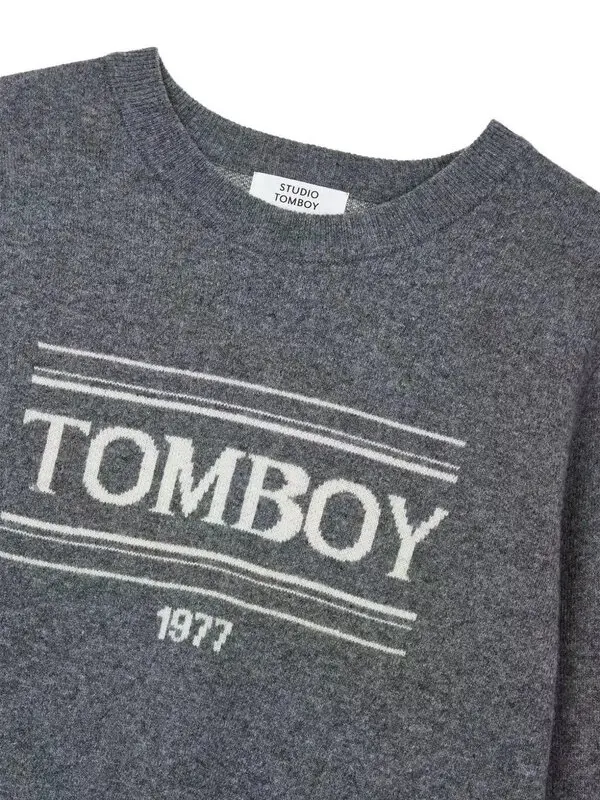 STUDIO TOMBOY Logo-intarsia Sweater