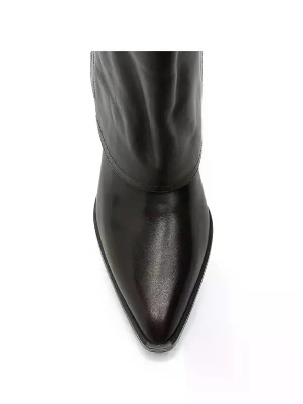 BRUNO PREMI Buckled Fold-over Ankle Boots