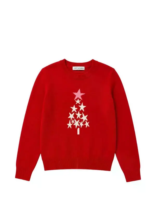 Chinti & Parker Star-intarsia Knit Sweater