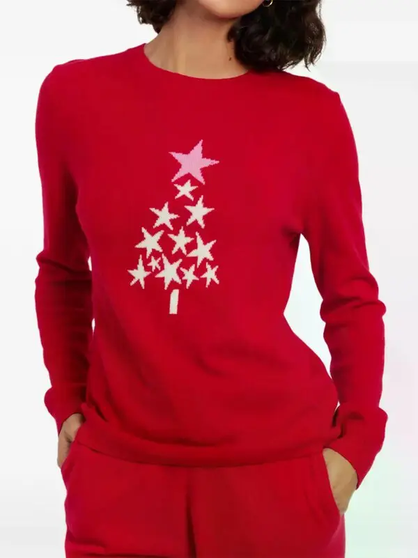 Chinti & Parker Star-intarsia Knit Sweater