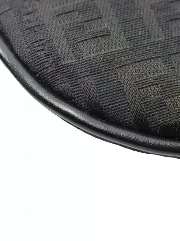 Fendi 2000-2010 Zucchino Canvas Oyster Shoulder Bag