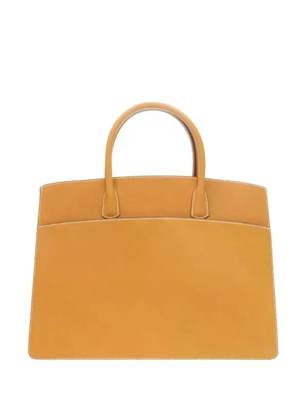 Hermès 2001 Fjord White Bus Gm Tote Bag - Brown