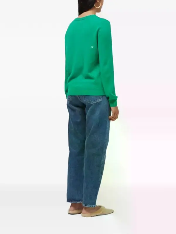 Chinti & Parker Slogan-embroidered Sweater