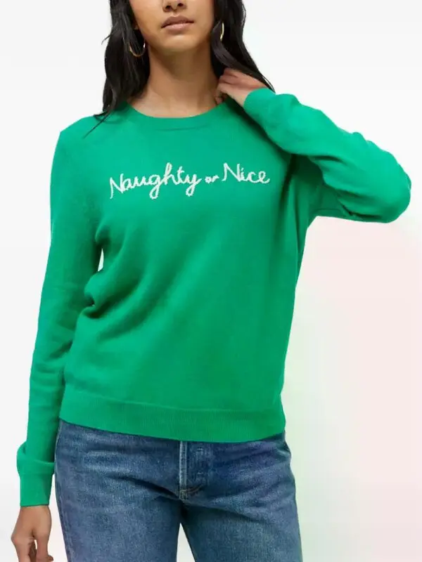 Chinti & Parker Slogan-embroidered Sweater