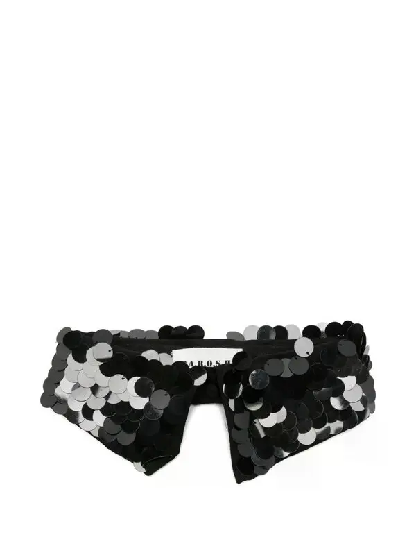 P.a.r.o.s.h Sequin-embellished Collar - Black