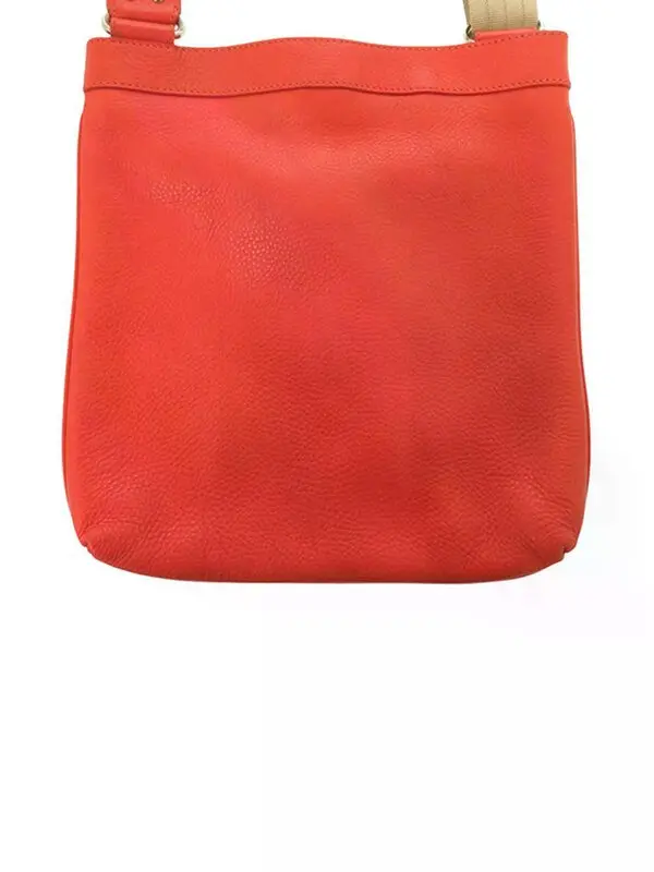 FERRAGAMO 2000-2010 Leather Gancini Crossbody Bag - Orange