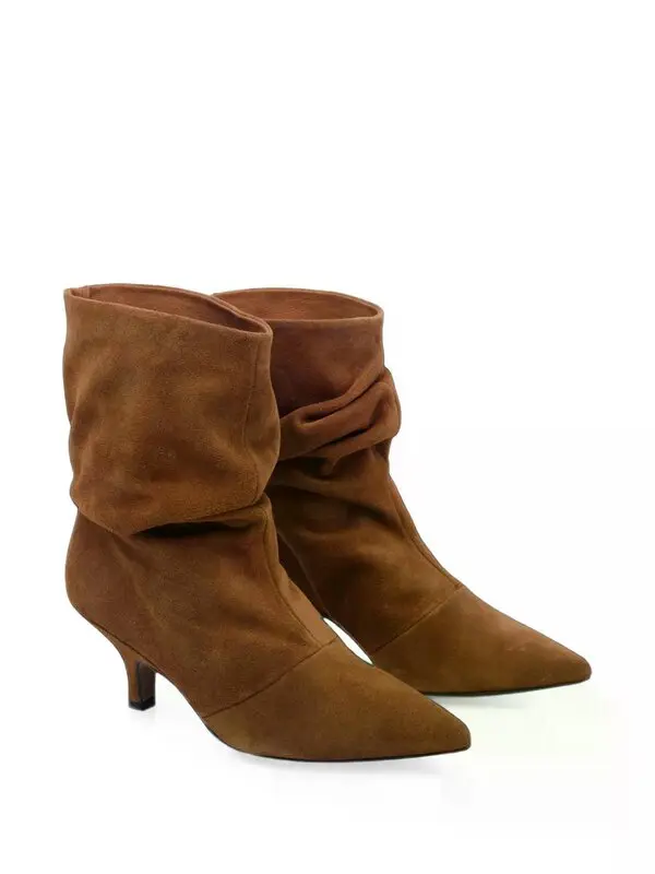 ANGEL ALARCON Slouchy Pointed-toe Boots