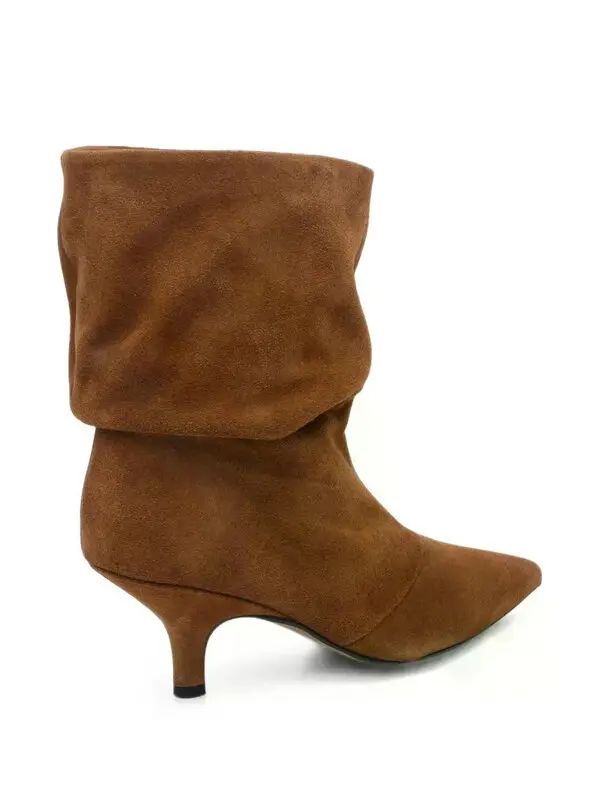 ANGEL ALARCON Slouchy Pointed-toe Boots