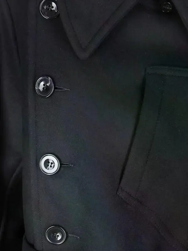 CINI Belted Asymmetric-button Coat
