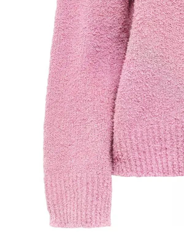 LANEUS Textured Boxy-fit Sweater
