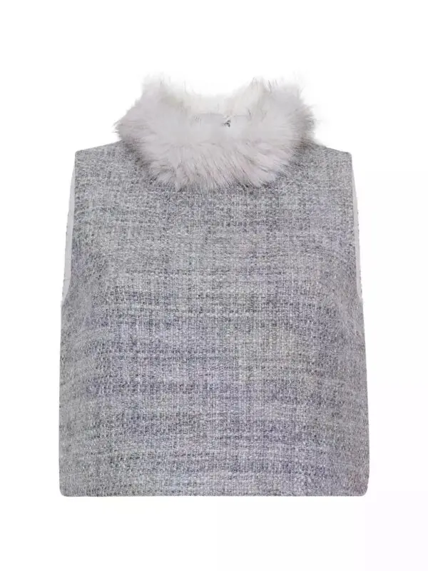 Cara Cara Gina Faux-fur-trim Top