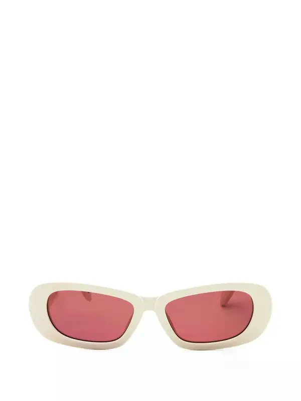 Palm Angels Dana Oval-frame Sunglasses - Neutrals