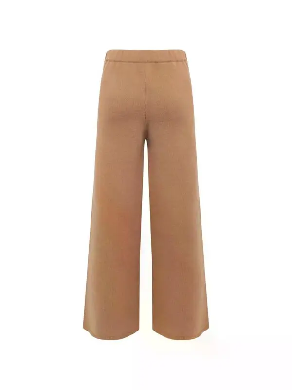 LANEUS Fine-knit Wide-leg Trousers