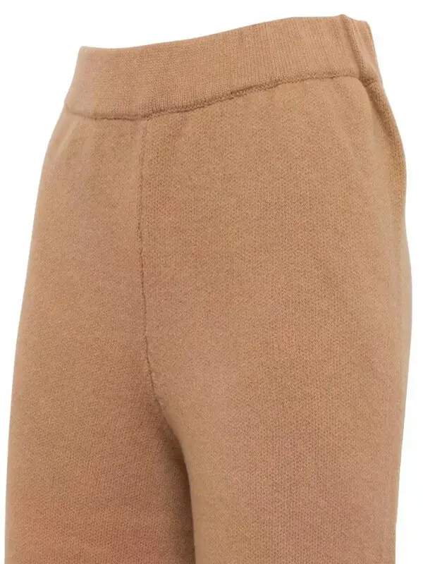 LANEUS Fine-knit Wide-leg Trousers